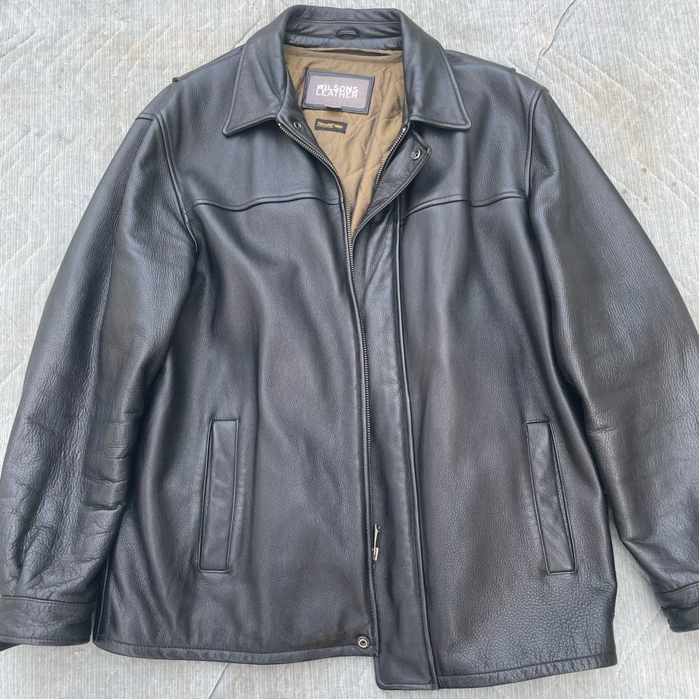 Wilsons Leather Thinsulate Black Jacket (Insulation) - Gem
